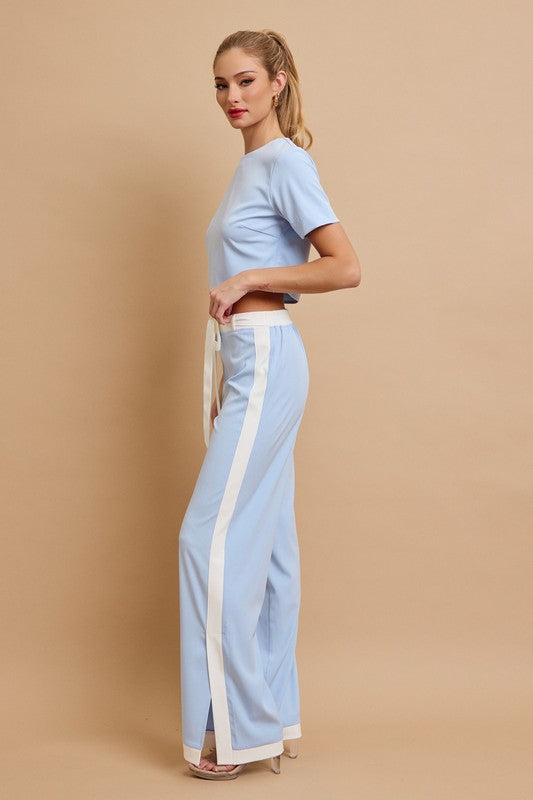 R 2 pcs sky blue pants set – It Girl PR