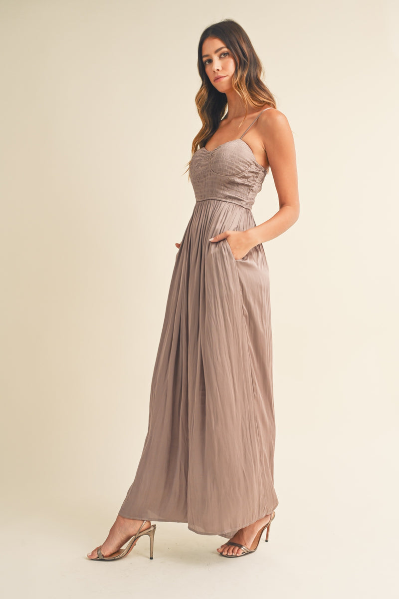 M Satin smoking jumpsuit – It Girl PR