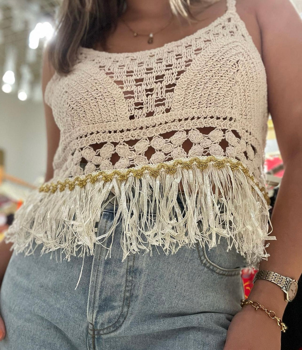 Lc crochet fringe top – It Girl PR